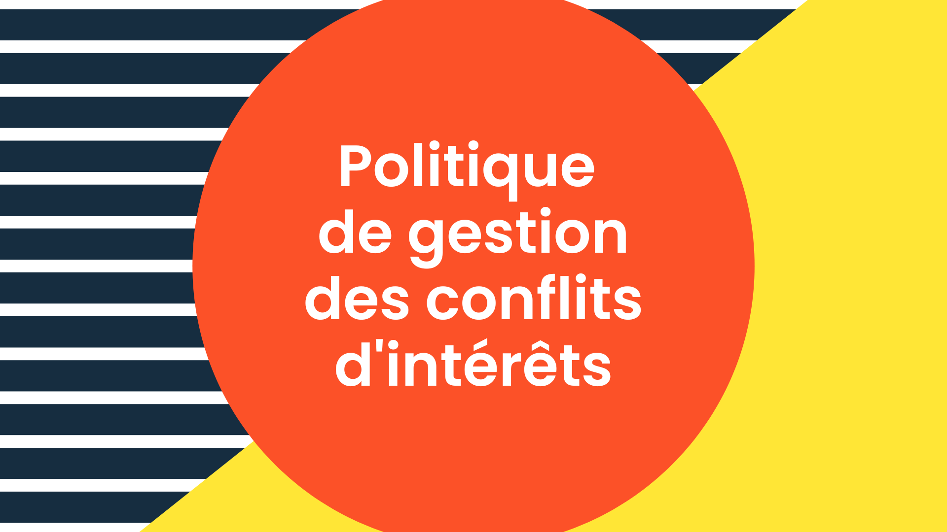 Politique de gestion des conflits d'intérêts - Courant Culturel Rocher ...